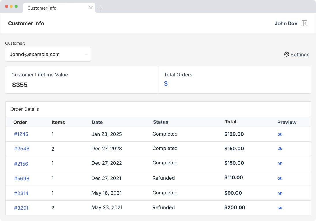 Customer Info For Woocommerce Zorem
